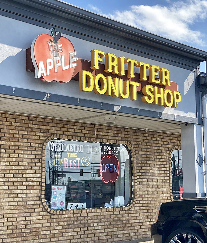 Bright yellow signage and award-winning treats &ndash; Apple Fritter isn't just a name, it's a delicious promise.