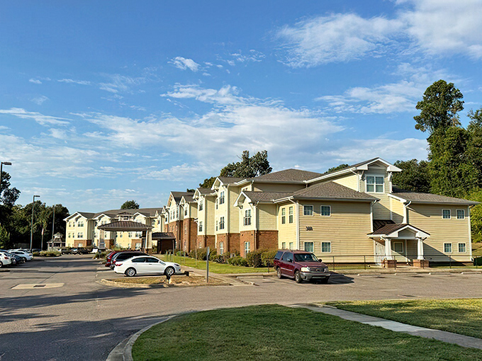The welcoming entrance and well-maintained grounds show someone here actually cares about first impressions and lasting comfort.