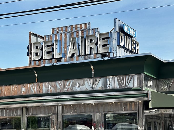 That towering neon sign promises the kind of comfort food dreams are made of.