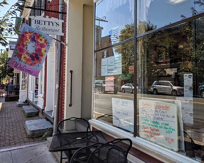 Window menus that change with the seasons&mdash;Betty's Restaurant knows the best breakfast ingredients don't come from a freezer truck.