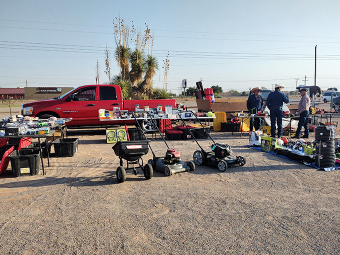Lawn equipment paradise! At Big Daddy's, one person's cast-off becomes another's Saturday project solution.