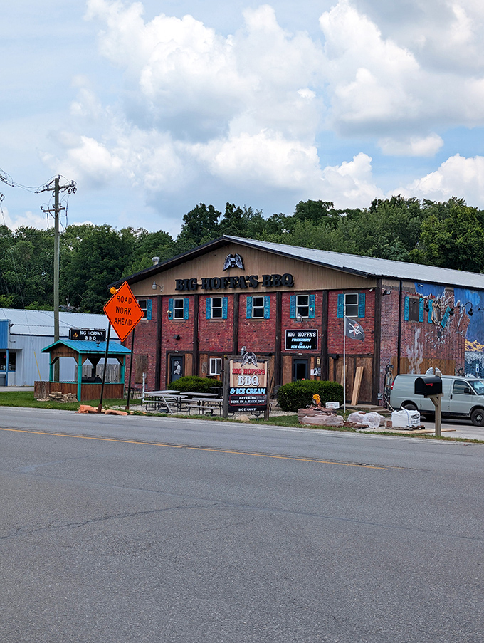 This isn't just a restaurant &ndash; it's a BBQ landmark. Big Hoffa's two-story brick building stands like a monument to the art of smoking meat.