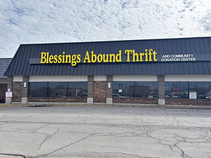 When a thrift store's name perfectly matches the feeling you get finding that perfect item at one-tenth retail price.