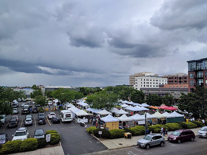 Fresh air, friendly faces, and fantastic finds make this riverside market a true Boise treasure.
