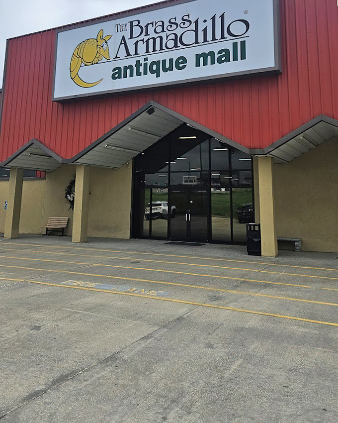 That distinctive roofline and glass entrance – like the gateway to an archaeological dig through America's attic.