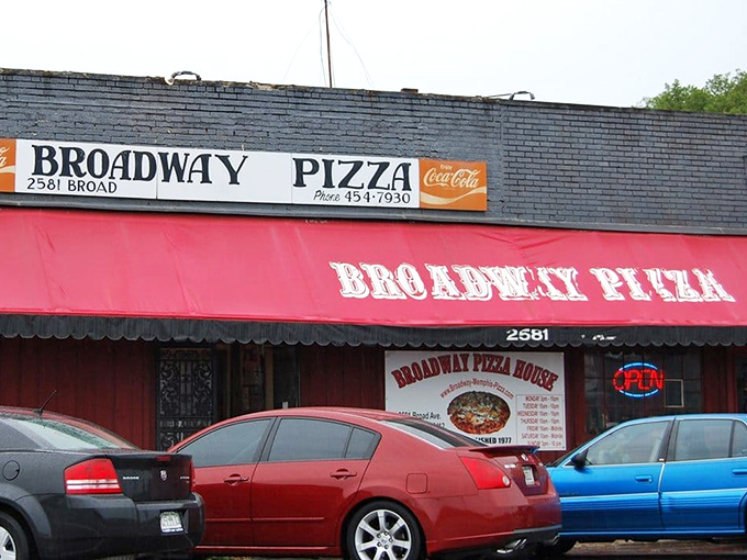 Broadway Pizza's timeless storefront proves that some things never go out of style - thankfully.