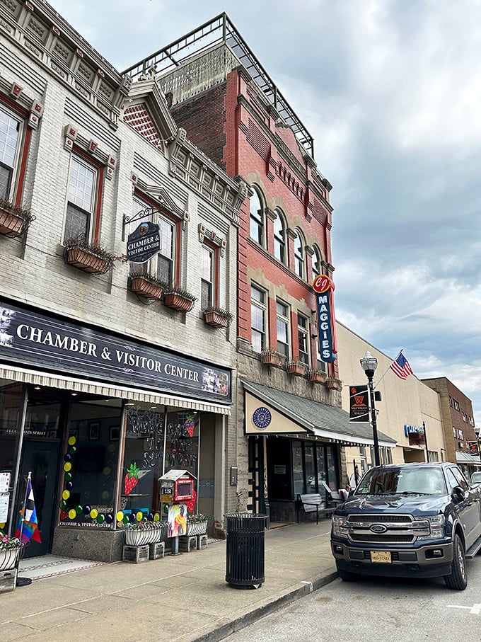 Main Street magic! Buckhannon's Chamber welcomes visitors with the warm embrace of brick and mortar that's seen generations come and go.
