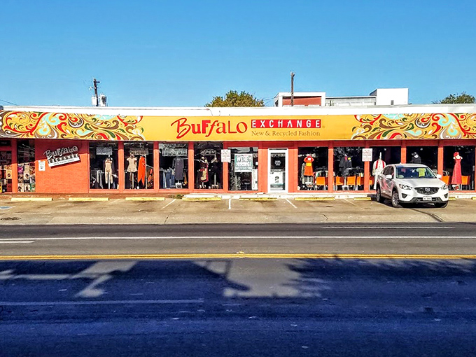 Where vintage meets modern in a riot of color. Buffalo Exchange curates the kind of collection that makes fashion-forward Austinites swoon.
