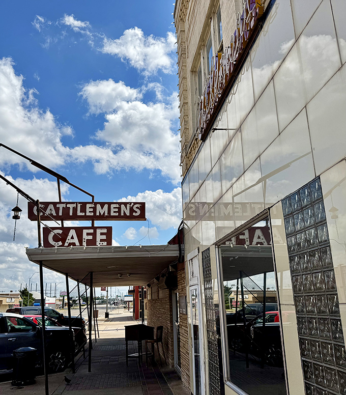 Daylight reveals Cattlemen's historic charm &ndash; a place where beef and tradition are served in equal measure.