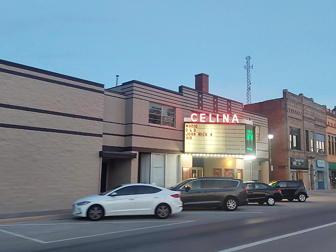 Historic buildings in Celina stand shoulder-to-shoulder like old friends sharing stories across the decades.