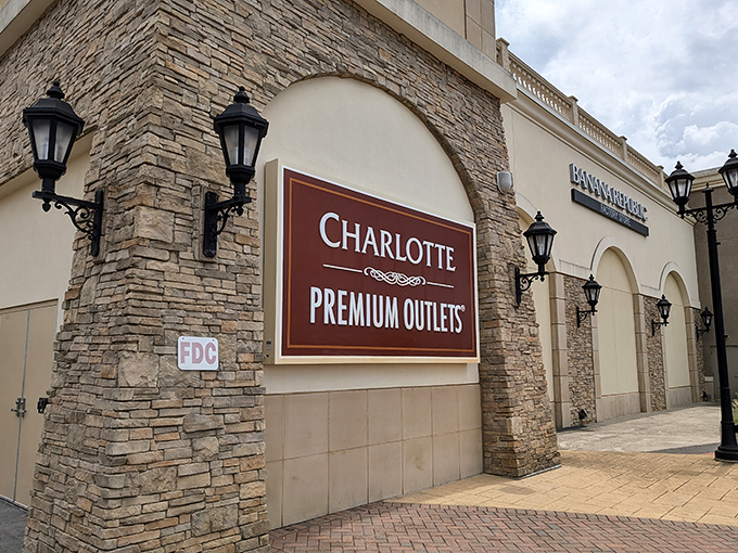Elegant doesn't have to mean expensive. Charlotte Premium Outlets wraps discount shopping in upscale architecture that makes bargain hunting feel positively luxurious.