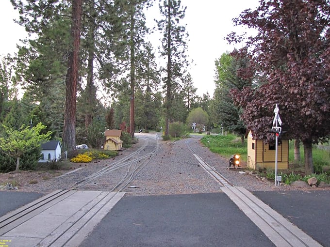 The old depot stands proud, a testament to when trains connected every corner of America.