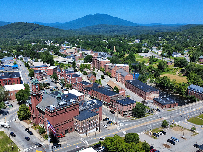 An aerial view of Claremont reveals a patchwork of historic buildings and modern convenience, all at prices that won't make you wince.