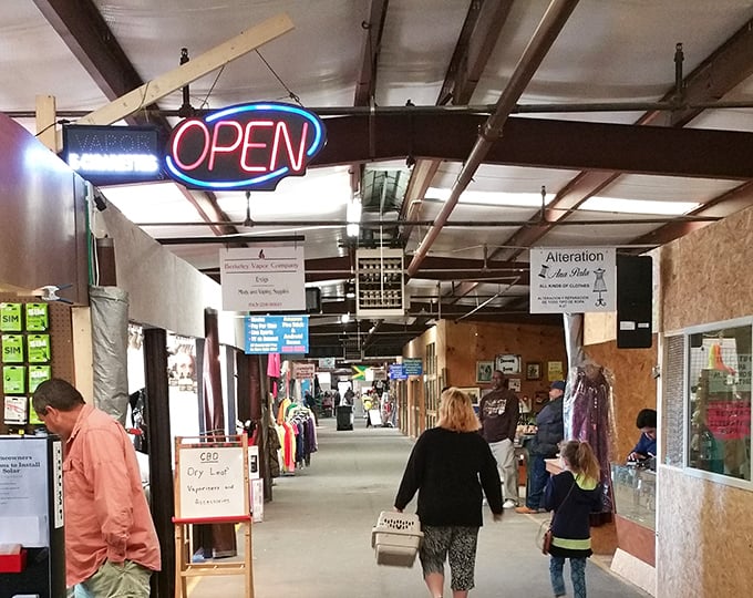 These covered aisles offer cool comfort while you hunt for deals that shine brighter than sunshine.