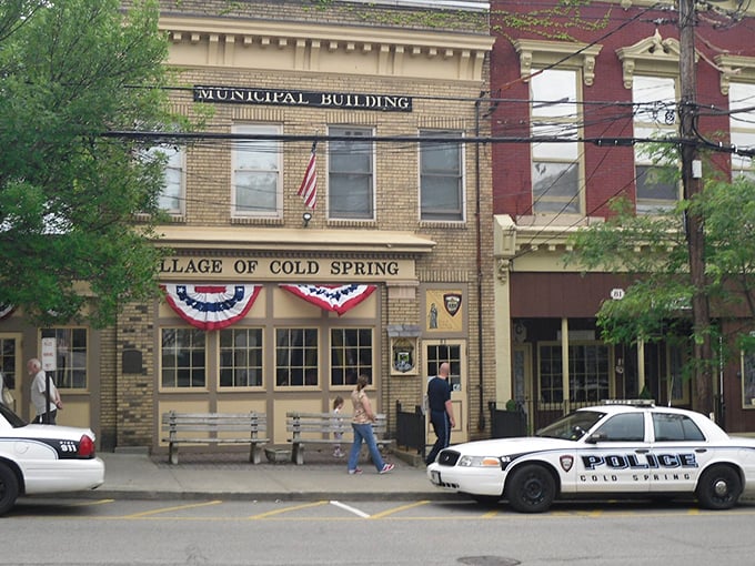The Village of Cold Spring's municipal building stands proud like a grandfather clock that's seen generations come and go.