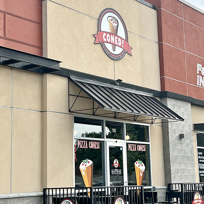 Pizza reinvented! Coned's storefront might be simple, but what happens inside is culinary magic.