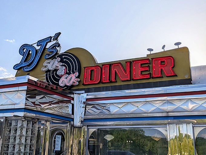 That neon sign at DJ's isn't just advertising - it's a beacon of hope for empty stomachs and nostalgic hearts.
