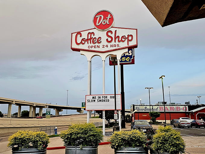 Dot Coffee Shop's 24-hour promise means pancakes at midnight and burgers at dawn, always.