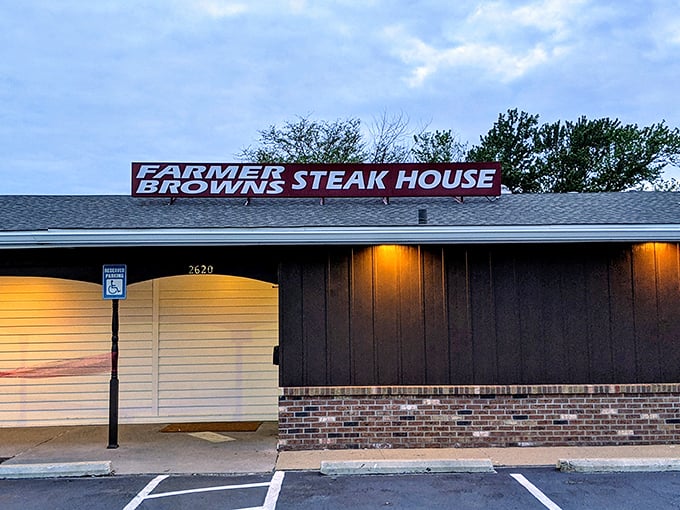 Sunset dining where Nebraska's countryside meets perfectly seasoned, flame-grilled beef perfection.
