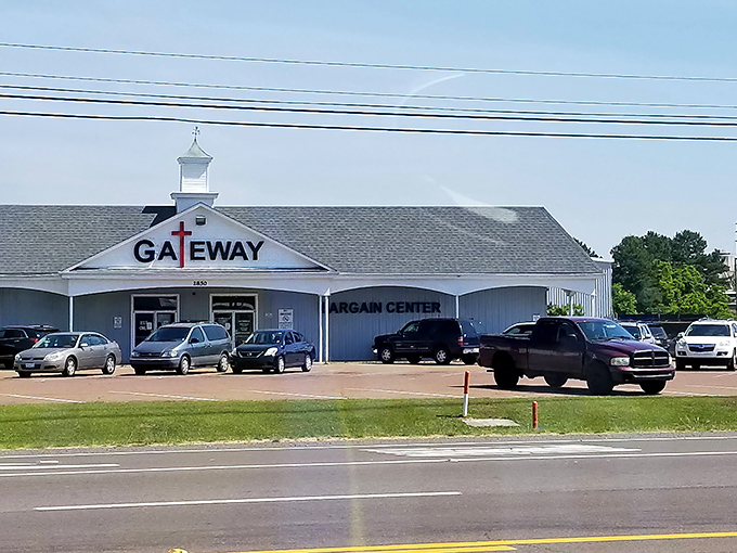 Gateway Bargain Center&rsquo;s bright, spacious exterior stands ready to welcome treasure hunters in search of unbeatable deals.