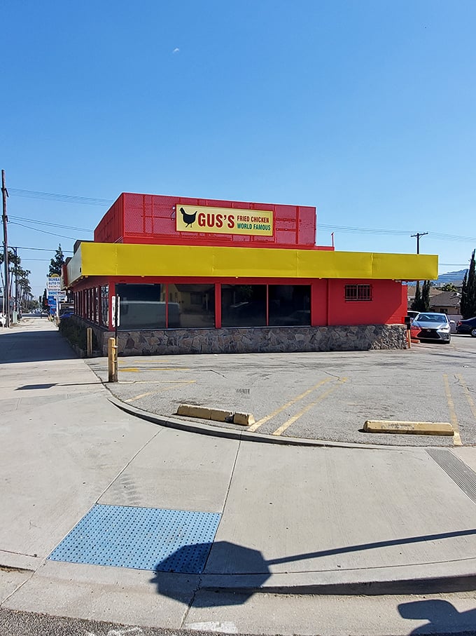 The stone foundation and vibrant colors of Gus's are just the appetizer &ndash; the main course is that world-famous spicy fried chicken.