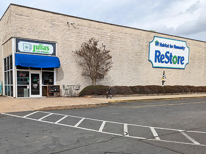 ReStore shares space with a charming café, making this the perfect "shop 'til you drop" destination. Refuel with coffee, then dive back in!