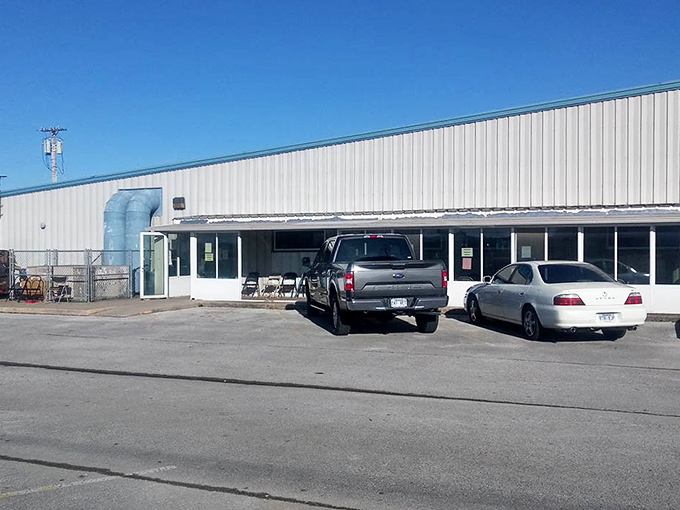 Beyond these doors, a wonderland of pre-loved furniture awaits, ready to tell new stories in your home.
