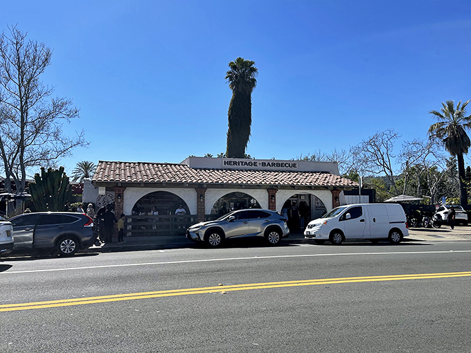 Where California history meets Texas smoking techniques &ndash; Heritage Barbecue's charming exterior hides smoky treasures.