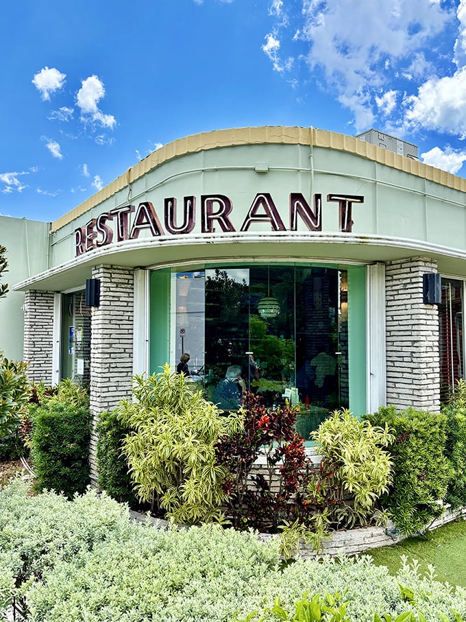 Stone facade, vintage signage, and windows that have witnessed decades of first dates and family breakfasts.