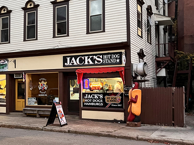 The red awning marks the spot where generations of North Adams residents have satisfied their hot dog cravings.