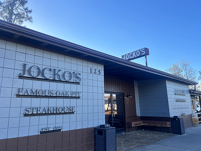 Red oak smoke curls around thick steaks at Jocko's &ndash; creating a flavor symphony that fancy city steakhouses can only dream about.