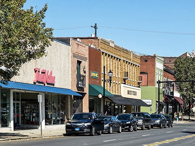 Highway 52 through Lexington: your nose will find the barbecue before your eyes do.