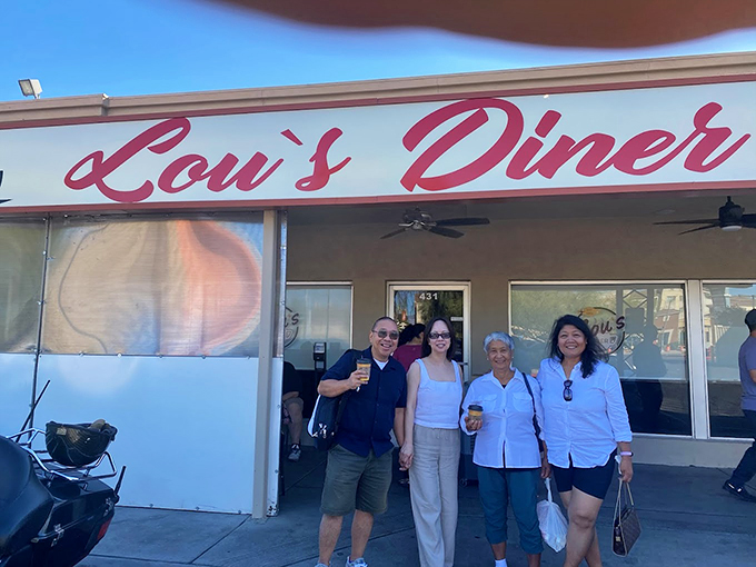 Those happy faces outside tell the whole story about what awaits inside this classic diner spot.