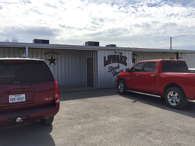That simple metal exterior might fool you, but inside lies steak perfection that draws crowds from counties away.
