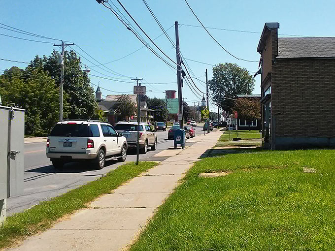 Classic small-town architecture frames Massena's quiet streets, where life moves slower and wallets stretch further than expected.