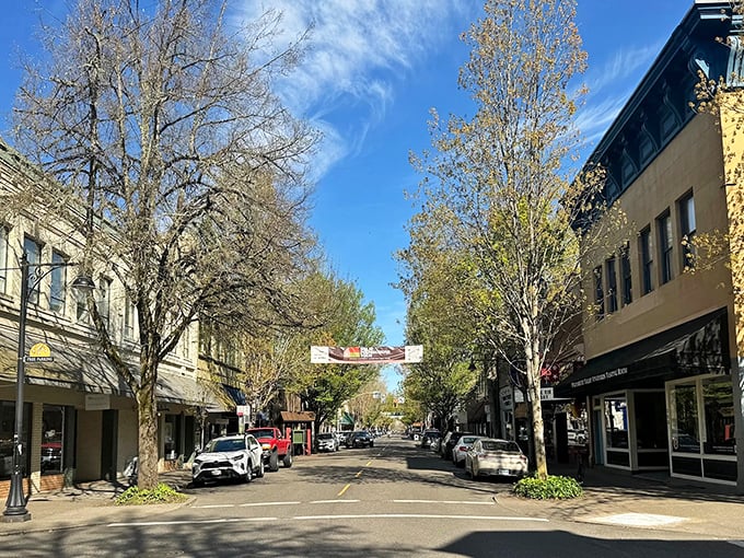 McMinnville's tree-lined streets and historic storefronts create the perfect backdrop for your own personal Hallmark movie moment.