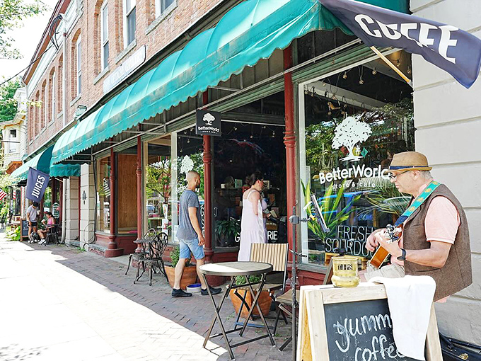 Those historic storefronts line up like well-dressed guests at Pennsylvania's most charming dinner party.