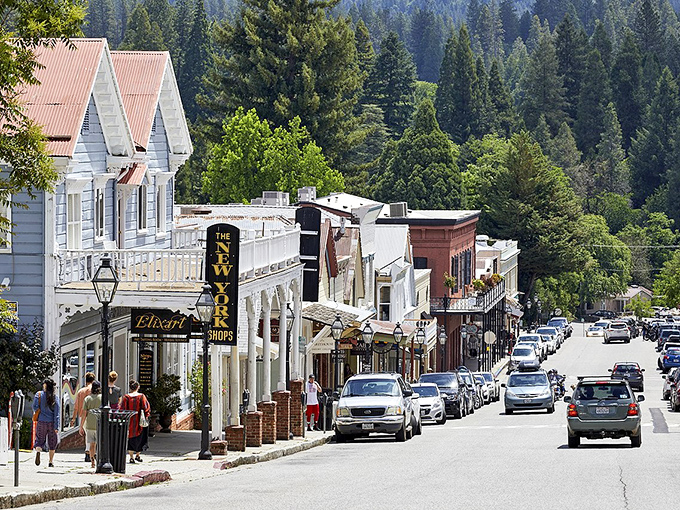 Gold Rush architecture meets modern mountain living, creating a downtown that's pure California postcard material at its finest.