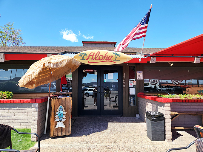 The tropical touches at Original Breakfast House hint at Hawaiian flavors that might surprise your taste buds in the Arizona desert.