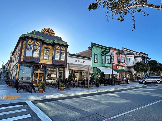 Spanish-style architecture frames the endless Pacific horizon in this enchanting Monterey Peninsula gem.