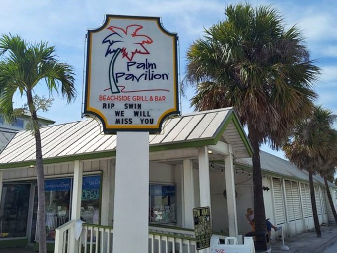 The sign says it all &ndash; this beachside grill has been the backdrop for countless Clearwater memories and sandy footprints.