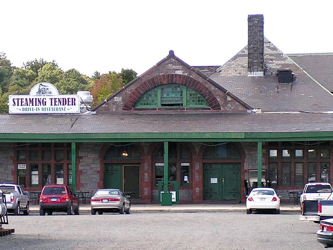 Once Palmer&rsquo;s bustling train depot, the Steaming Tender Drive-In Restaurant now welcomes diners inside a beautifully restored piece of railroad history.