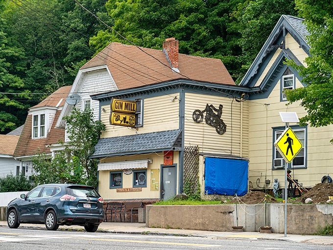 Small-town businesses line Palmer's streets, each storefront telling its own story.