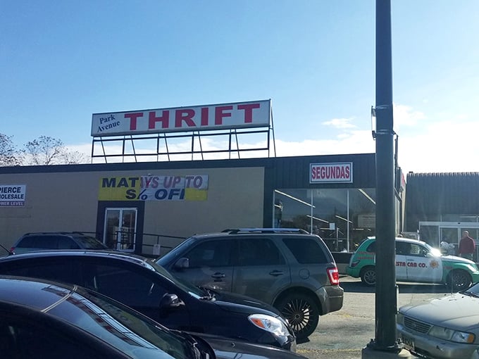 That "Mattys up to % off" sign practically begs you to come see what treasures await your discovery today.