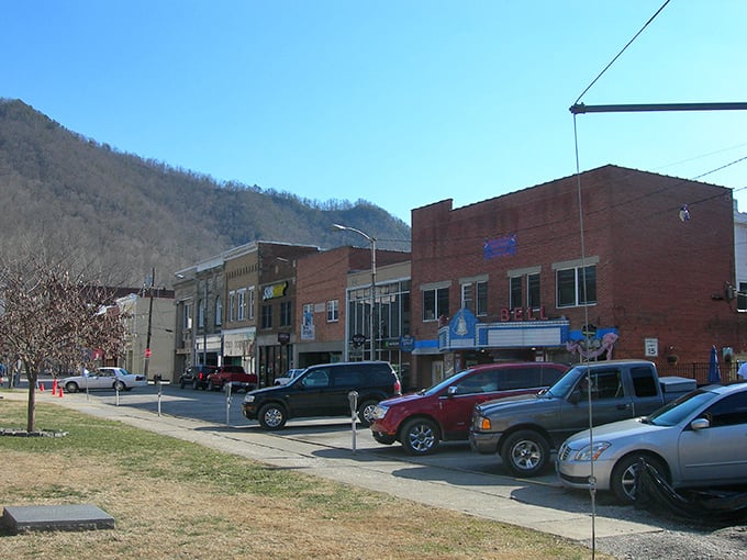 Historic Pineville's main street invites leisurely strolls past buildings that have welcomed travelers for generations.
