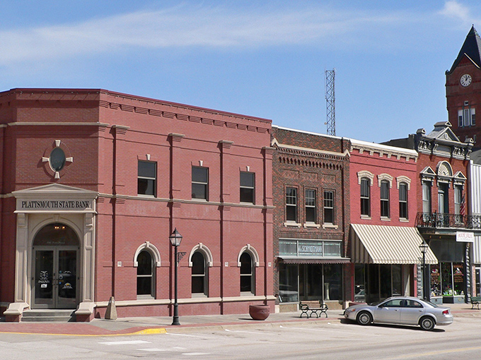 These historic facades have weathered countless prairie storms while maintaining their dignified, welcoming presence for travelers.