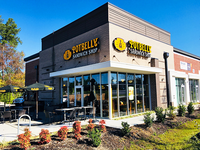 Sometimes chain restaurants get it right, delivering consistent quality in welcoming spaces like this.