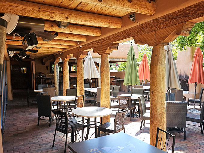 Rio Chama's inviting patio space offers the perfect spot to relax before diving into some seriously prime beef.