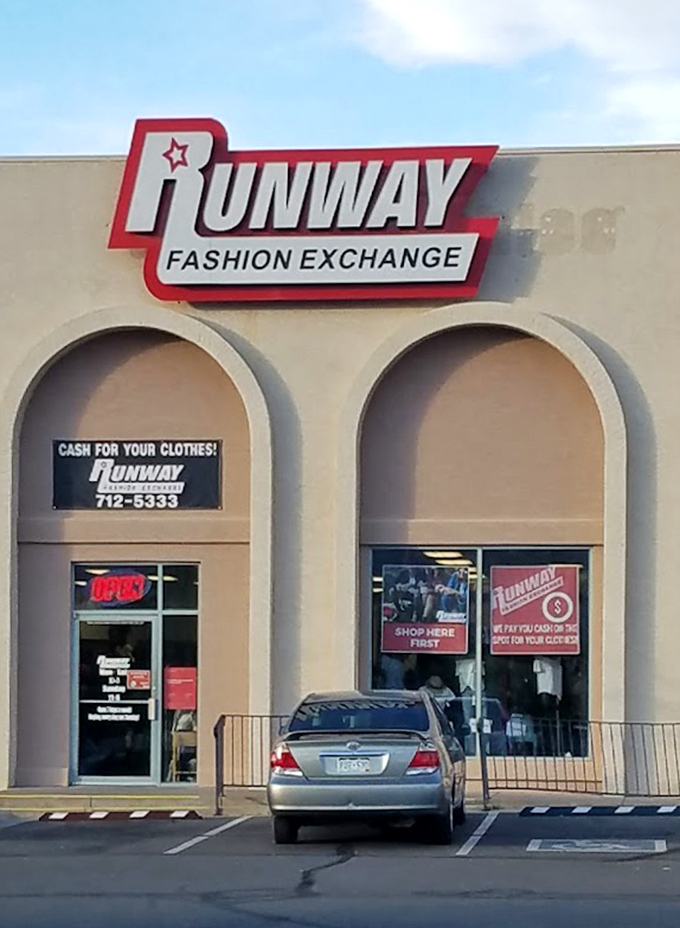 Those arched windows frame a secondhand fashion paradise that's more "gently pre-loved" than "previously worn."