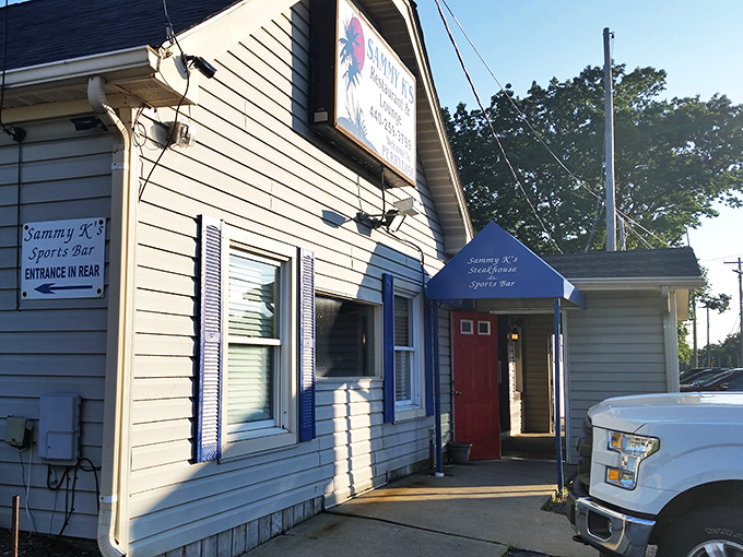 This cozy exterior promises the kind of neighborhood steak joint that becomes your regular spot. 